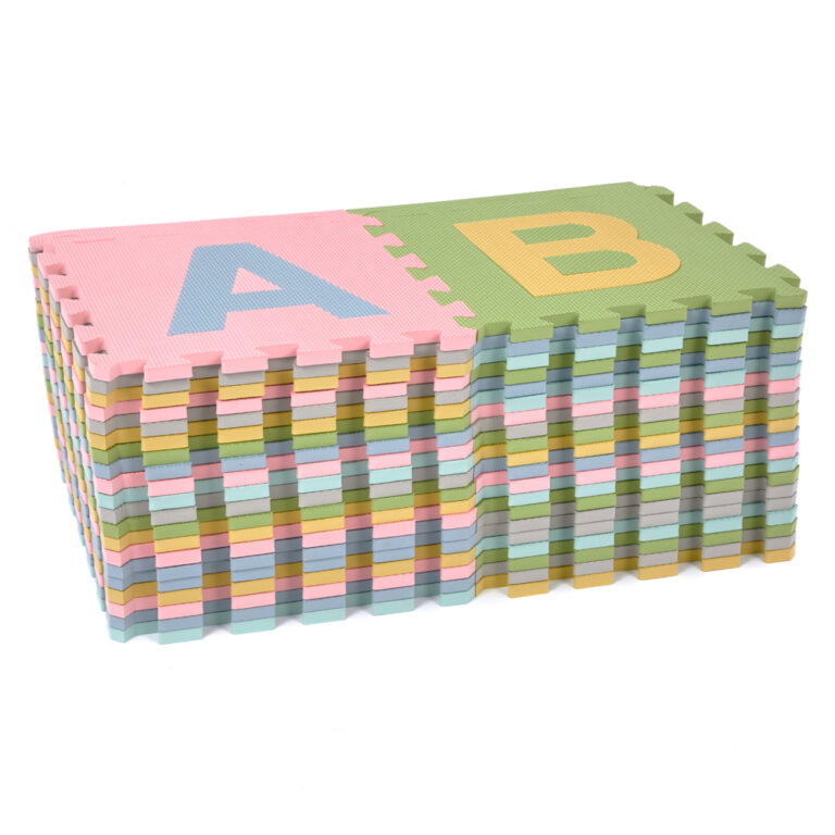 CLEARANCE: Alphabet Soft Play Mat Pastel Colours (40 pack) Soft Floor KIDS